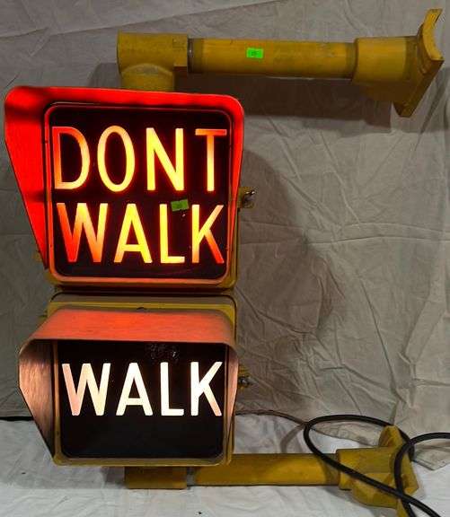 Lighted Street Sign Don’t Walk/Walk, Works - Metzger Property Services LLC