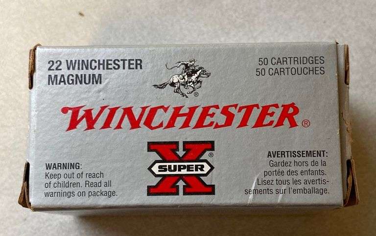 22 Winchester SuperX cartridges 50 and 22 Hollow point Hi Power ...
