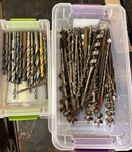 Drill Bit assortment in Plastic Totes 10.5”, 13.75” - Metzger Property ...