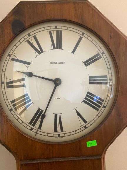 Harris and Mallow wall clock - Metzger Property Services LLC