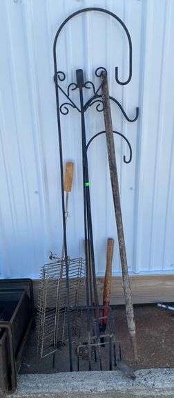 Shepherd Hooks, Campfire Tool, Trimmers, Garden Hoe - Metzger Property ...