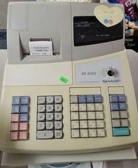Sharp XE-A202 RF cash register - Metzger Property Services LLC