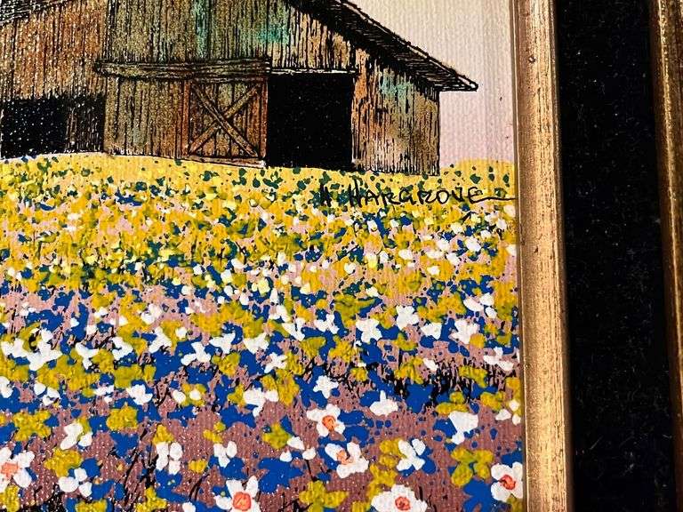 3- Hargrove oil on canvas paintings 14x16 - Metzger Property Services LLC