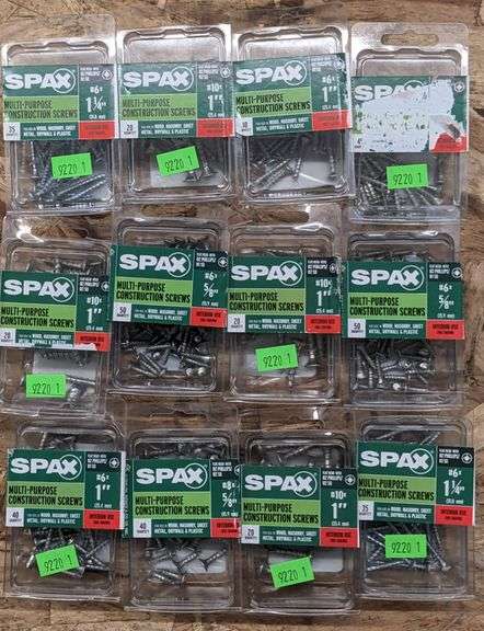SPAX multi purpose construction screws various sizes 12 - Metzger ...