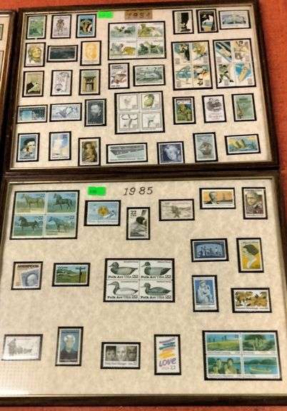 Framed Stamps 1982-1985 - Metzger Property Services LLC
