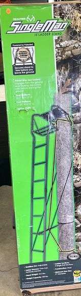 Realtree SingleMan 15’ Ladder Tree Stand New in box - Metzger Property ...