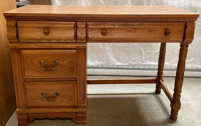4-Drawer Wooden Desk 44”x30.25”x17.25” - Metzger Property Services LLC