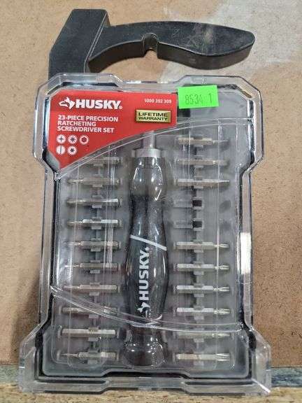 Husky 23 Piece Precision Ratcheting Screwdriver Set Missing Pieces