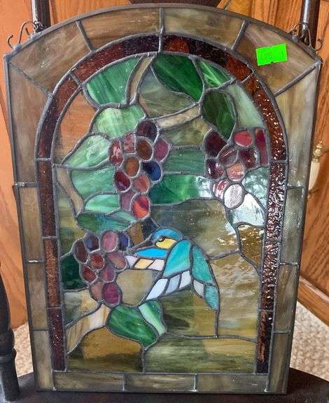Stained glass window decor 9.5"x13.5" - Metzger Property Services LLC