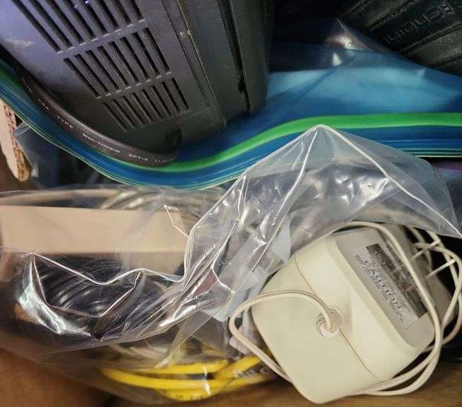 Hp scanner, computer keyboards, books, CD clock radio, Dell computer ...