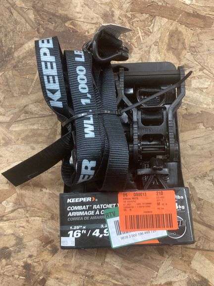 Keeper Combat Ratchet Tie Down Straps 16’ 2Pk - Metzger Property ...
