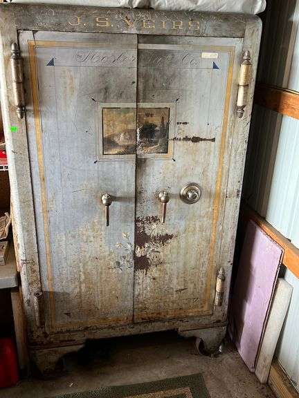 The Mosler Safe Co. J.S. Veirs Large 2 Door Safe - Opens - with ...