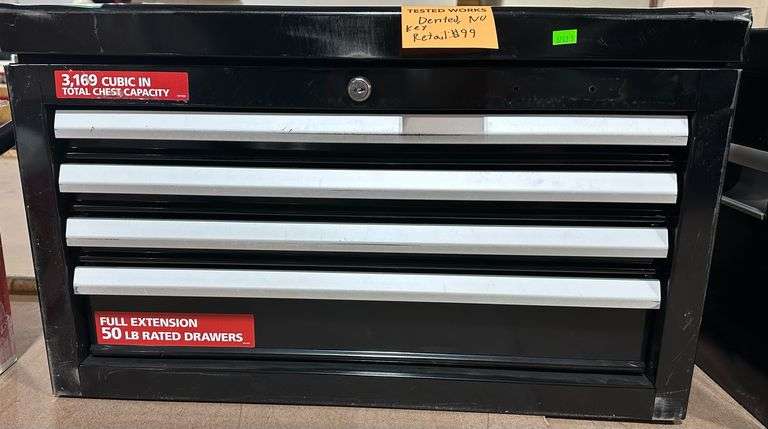 Husky 26 in. W x 12 in. D Standard Duty 4-Drawer Top Tool Chest in ...
