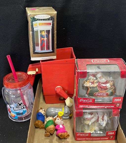 Coca-Cola ornaments , Superman Hallmark ornament and misc - Metzger ...