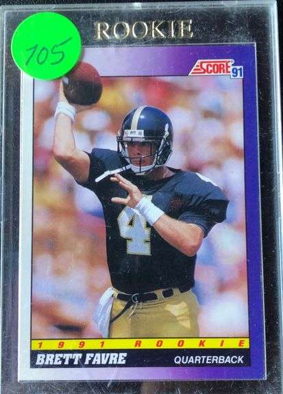 Brett Farve 1991 Rookie Score card - Metzger Property Services LLC