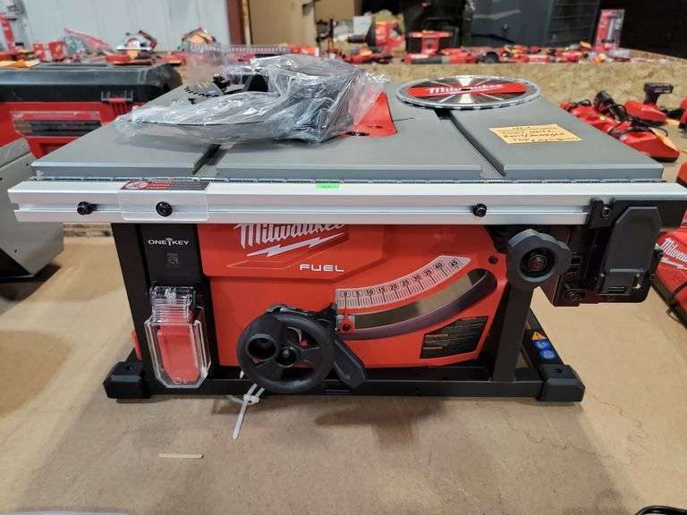 Milwaukee M18 8-1/4" Table Saw 2736-20, Tool Only, Bent/Damaged Top ...