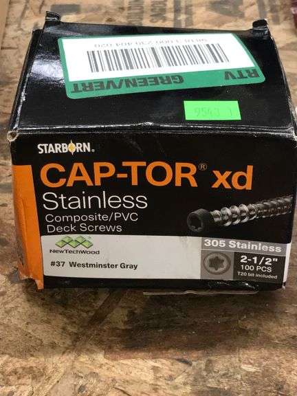 Cap-Tor xd Stainless deck screws 2-1/2”-approximately 100 pcs - Metzger ...