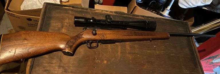 Savage Model 340 series E, .222 Rifle, w/BSA Scope - Metzger Property ...