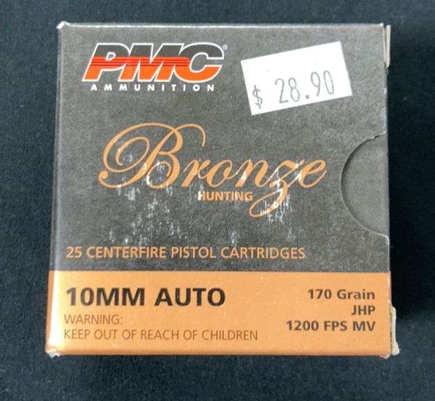 PMC Ammunition Bronze Hunting 10MM Auto, 25 Rounds - Metzger Property ...
