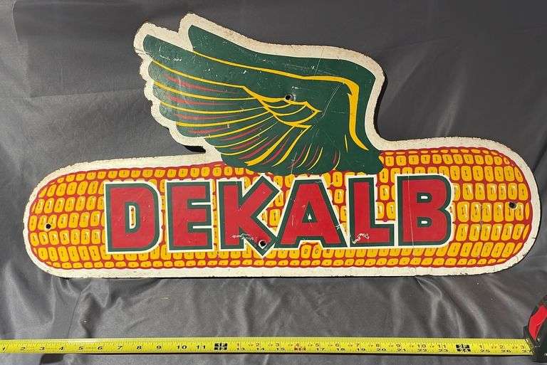 Dekalb Masonite Corn Seed Sign Original - Metzger Property Services LLC