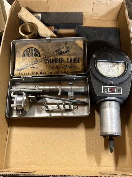 Ames cylinder gauge, rpm meter, machinist misc - Metzger Property ...