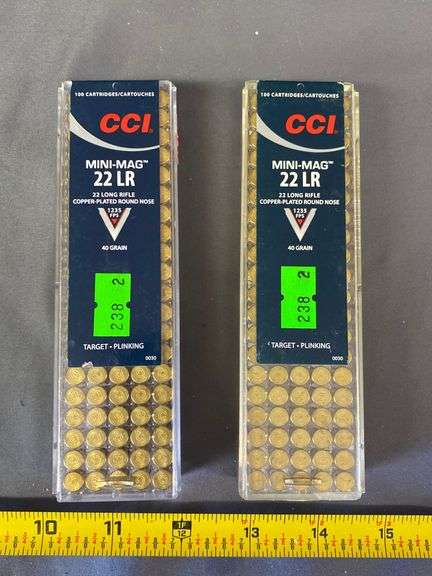 CCI Mini-Mag .22 LR Copper Plated Round Nose, 200 rounds - Metzger ...