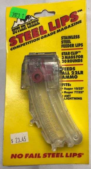 Butler Creek Steel Lips Magazine -3 Mags for 30 Rounds - Metzger ...