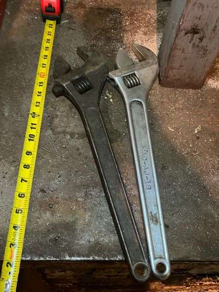 18" Mac and diamond adjustable wrenches - Metzger Property Services LLC
