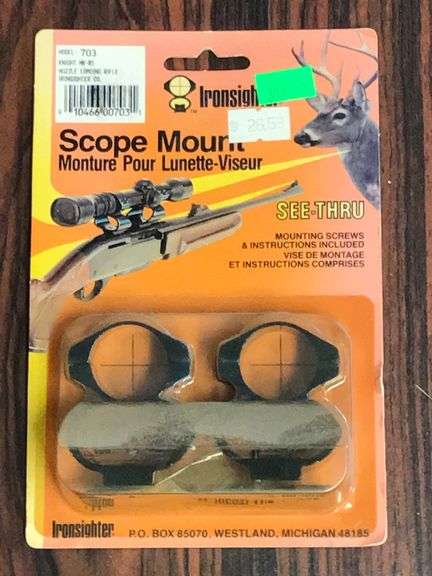 Ironsighter Scope Mount, Model 703, knight mk-85 - Metzger Property ...