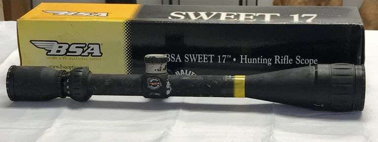 BSA SWEET 17 Hunting Rifle Scope with Adjustable Onjective 6-18x40mm ...