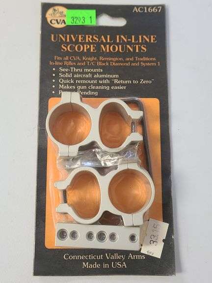 CVA Universal In-Line Scope Mount, Fits all CVA, Knight, Remington, and ...