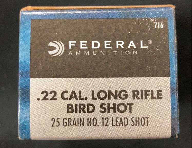 Federal Game Shok .22 Cal Long Rifle Bird Shot, 50 Rounds - Metzger ...
