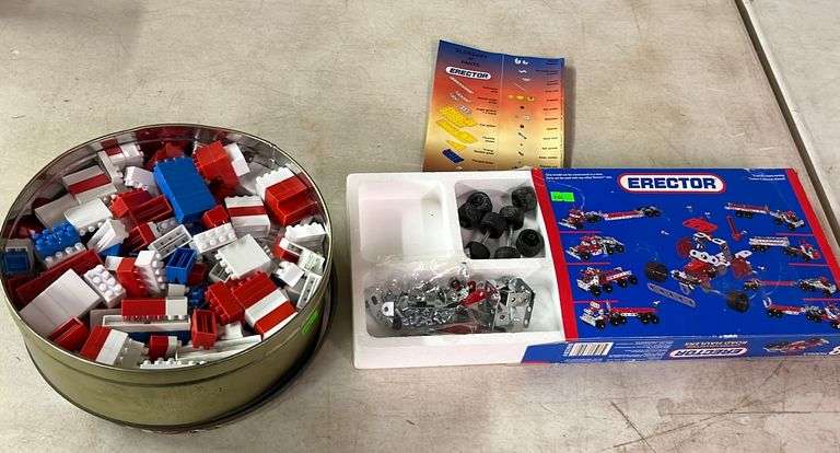Erector set and plastic building blocks - Metzger Property Services LLC