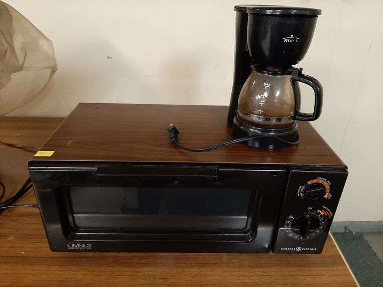 General Electric Omni 3 microwave/ toaster/ oven. Rival five cup coffee ...