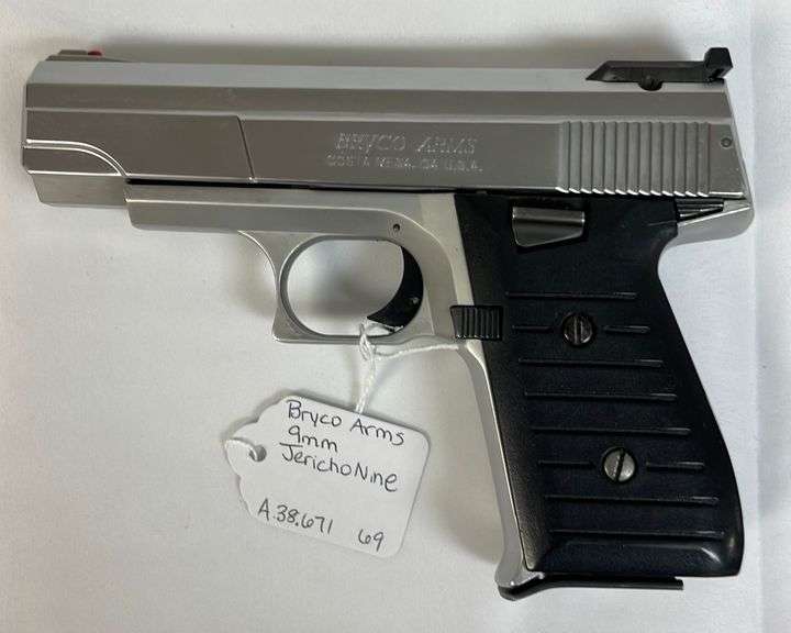 NEW Bryco Arms Model Jericho Nine Pistol 9MM UNFIRED - Metzger Property ...