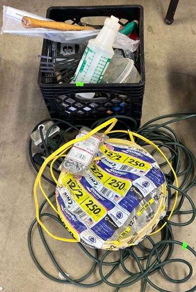 Electrical Cords • Halex 1/2” Two Hole Strap • 12/2 Romex Wire ...