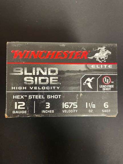 Winchester Blind Side High Velocity HEX Steel Shotshells 12 Gauge, 25 ...