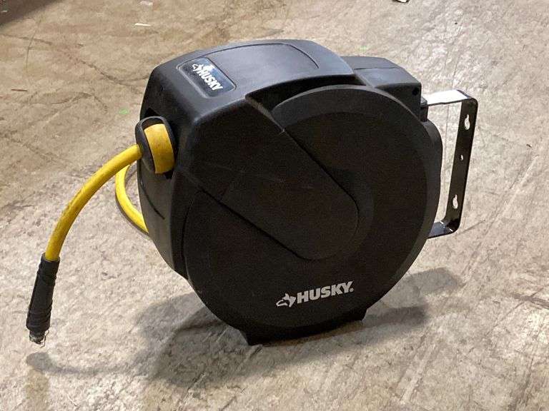 Husky 3/8 in. x 50 ft. Retractable Hose Reel - Metzger Property ...