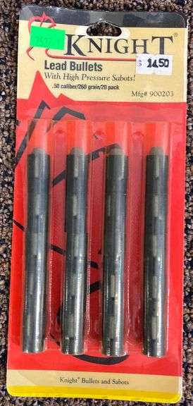 Knight .50 Cal. Jacketed Ammo with High Pressure Sabots, 20 Pack ...