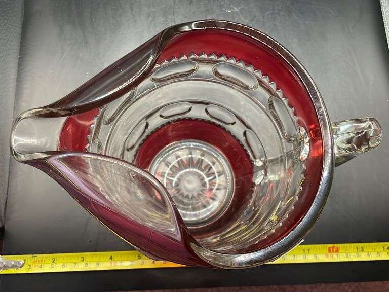 Vintage Tiffin Franciscan King's Crown Pitcher with Ice Lip - Metzger ...