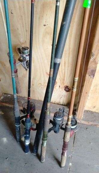 Abu Garcia rod and reel 7’, Quantum reel with rod, cane pole ...