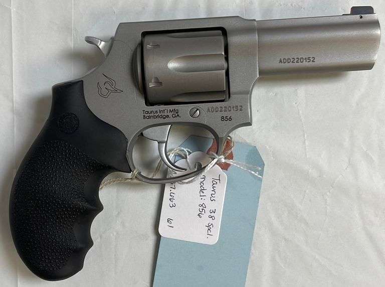 NEW Taurus Model 856 Revolver .38 Special 3” Barrel With Hogue Grips ...