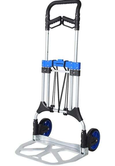 Folding Hand Trucks Heavy Duty by Leeyoung,500 lb Aluminium Folding ...