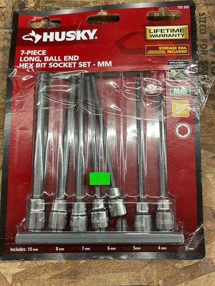 Husky 7-piece long ball end hex bit socket set - MM - Metzger Property ...