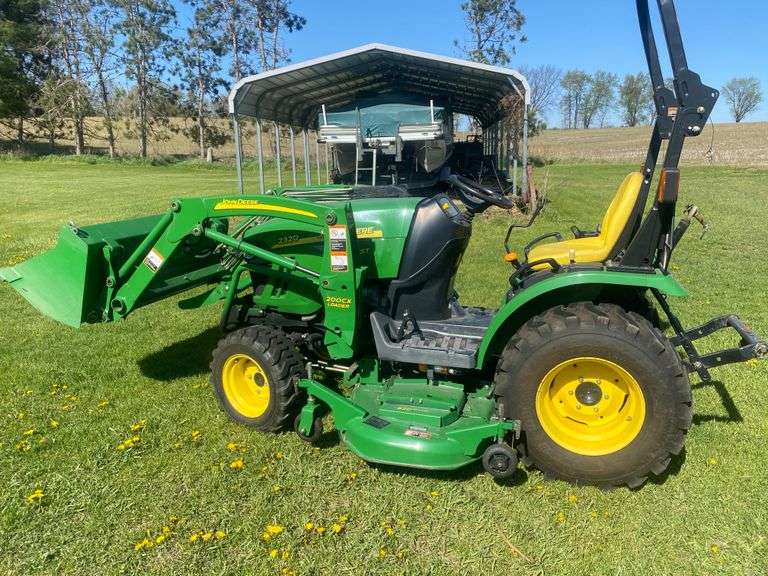John Deere 2320 HST Tractor, 60' Mower deck, 200 CX Loader, 270 hours ...