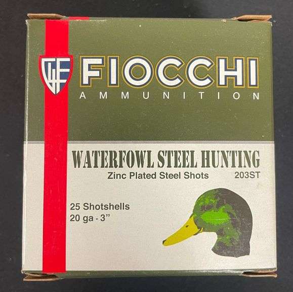 Fiocchi Ammunition Waterfowl Steel Hunting Zinc Plated Steel Shotshells ...