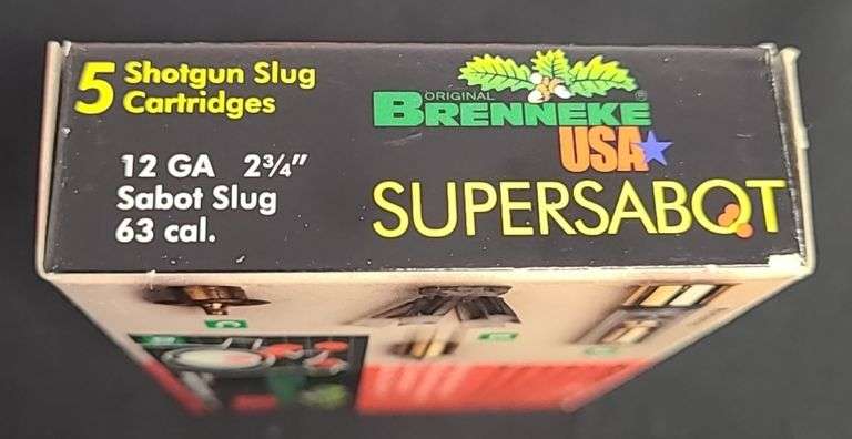 Original Brenneke USA Super Sabot 12 Gauge, 5 Rounds - Metzger Property ...
