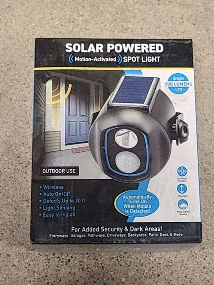 Solar Sentry Solar Powered Motion Activated Spot Light - Metzger ...