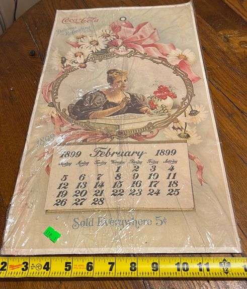 February 1899 Coca-Cola calendar - Metzger Property Services, LLC