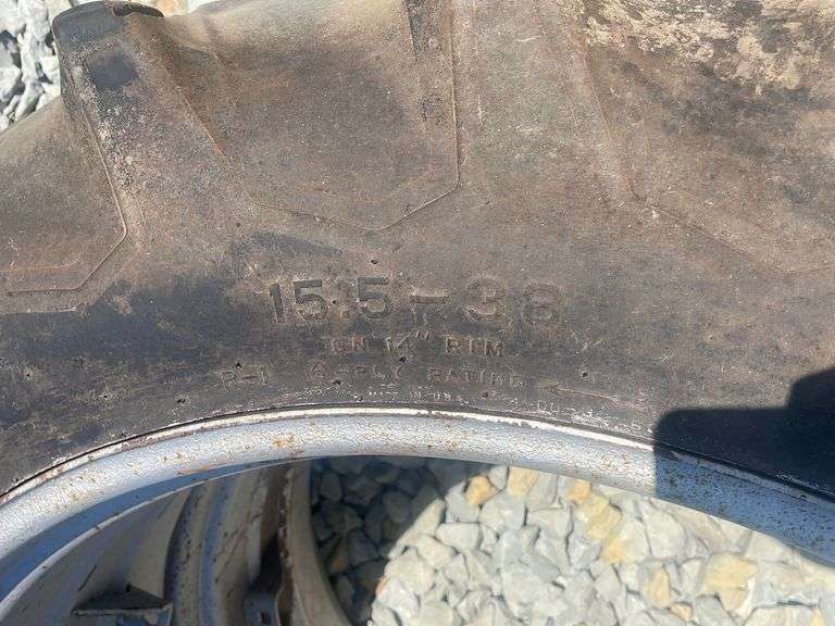 2 - Firestone tractor tires 15.5-38 all tractor field & road F 151 - Metzger Property Services LLC